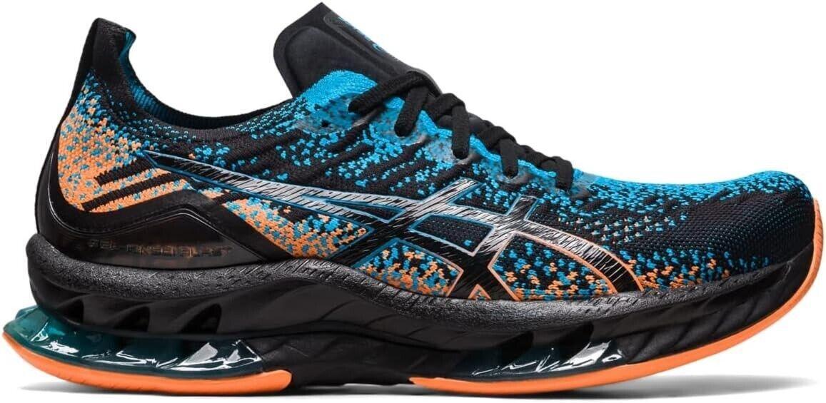 Size 14 - Asics Kinsei Blast Black Island Blue for sale online | eBay