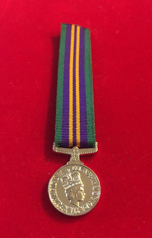 Accumulated Campaign Service Medal ACSM 2011 Miniature With 6” Ribbon ...