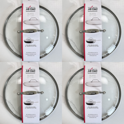 NEW All-Clad 4-Glass Lids for Essential's 10.5 & 12 Inch Pans (Your ...