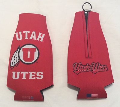 UTAH UTES University Red KOOZIE Insulated BEER BOTTLE SLEEVE HOLDER ...