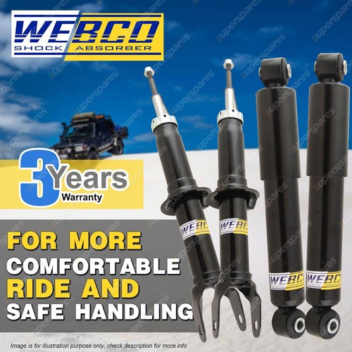 Front Rear Webco Sports Shock Absorbers for Ford Falcon FG FG X Sedan ...
