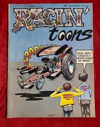 Racin Toons Feb 1972 Drag Racing Comics Magazine Hot Rod VG+ | eBay