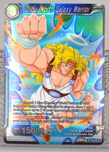 BT18-045 Olibu, North Galaxy Warrior Rare Holo Dawn of the Z-Legends ...
