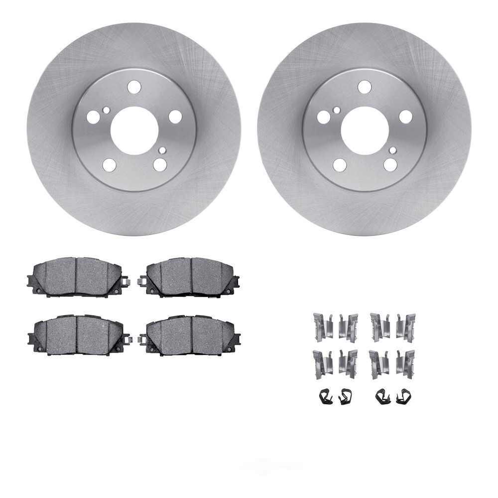 Disc Brake Kit-Rotors with 3000 Series Ceramic Brake Pads includes ...