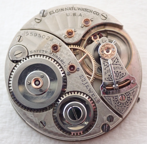 18s ELGIN 23 JEWEL 23J GRADE 214 VERITAS OPEN FACE POCKET WATCH ...