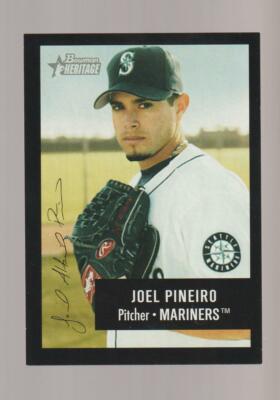 2003 Bowman Heritage Signature #84 Joel Pineiro card, Seattle Mariners ...