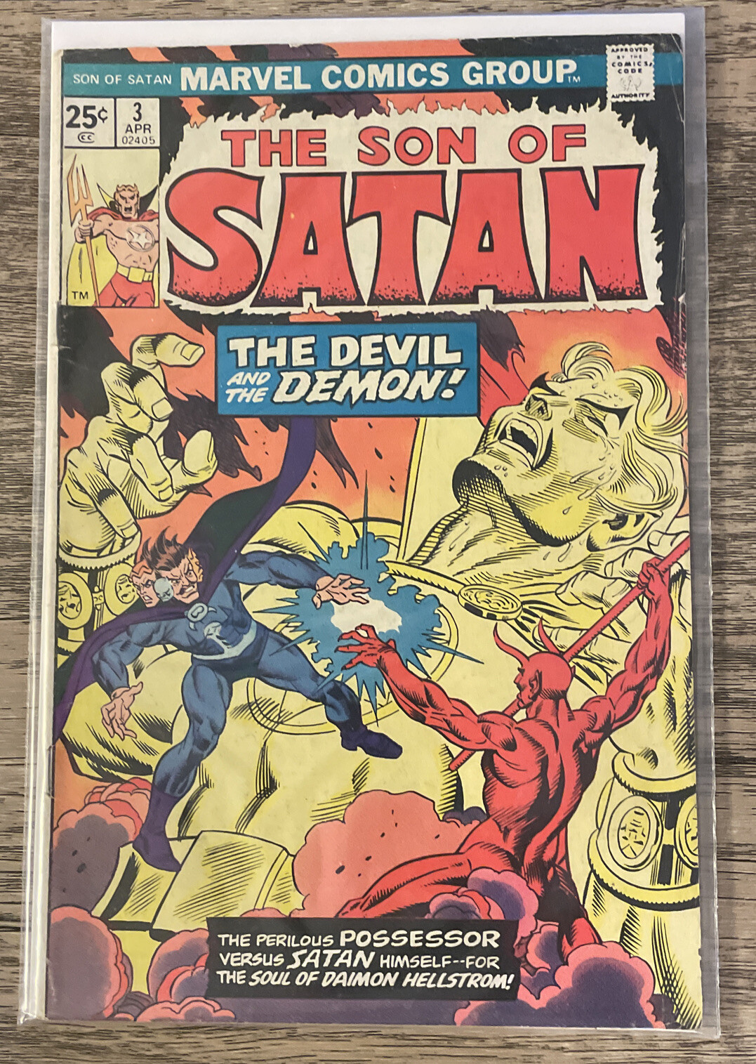 SON OF SATAN #3 Marvel Comics HORROR, DAIMON HELLSTROM! 1976. V01 | eBay