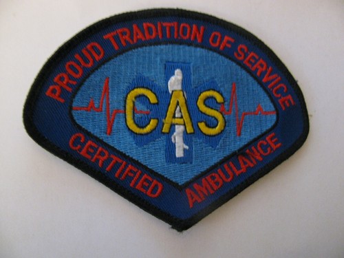 CAS AMBULANCE YOUNGSTOWN OHIO EMT EMS PARAMEDIC 4.5" PATCH NEW NOS SEW ...