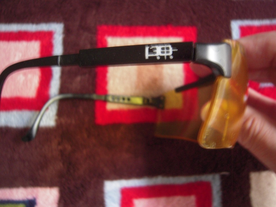 VTG PROTECTIVE OPTICS INC. AM:PM YELLOW LENS RIDING/SHOOTING GLASSES ...