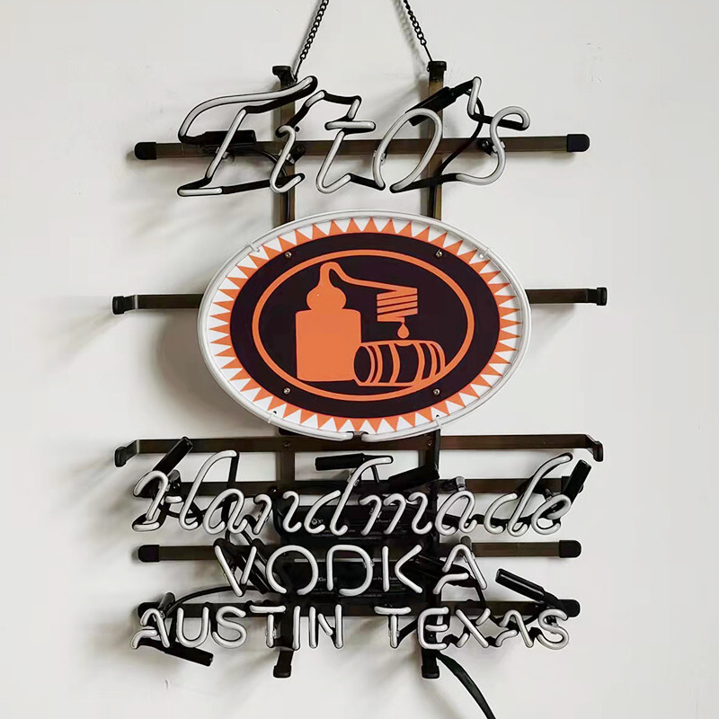 Tito's Handmade Vodka Neon Sign 19x15 Lamp Beer Bar Pub Store Wall ...