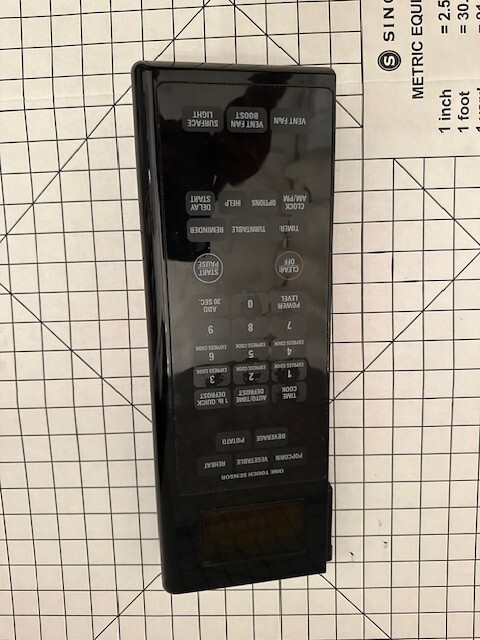 GE Microwave Control Panel - Black (GE Black Touchpad ( Part Number ...