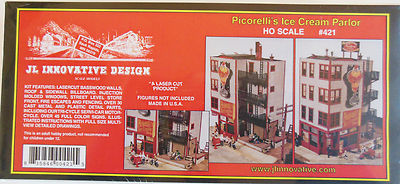 PICORELLI'S ICE CREAM PARLOR - HO-SCALE LASER CUT KIT #421-JL ...