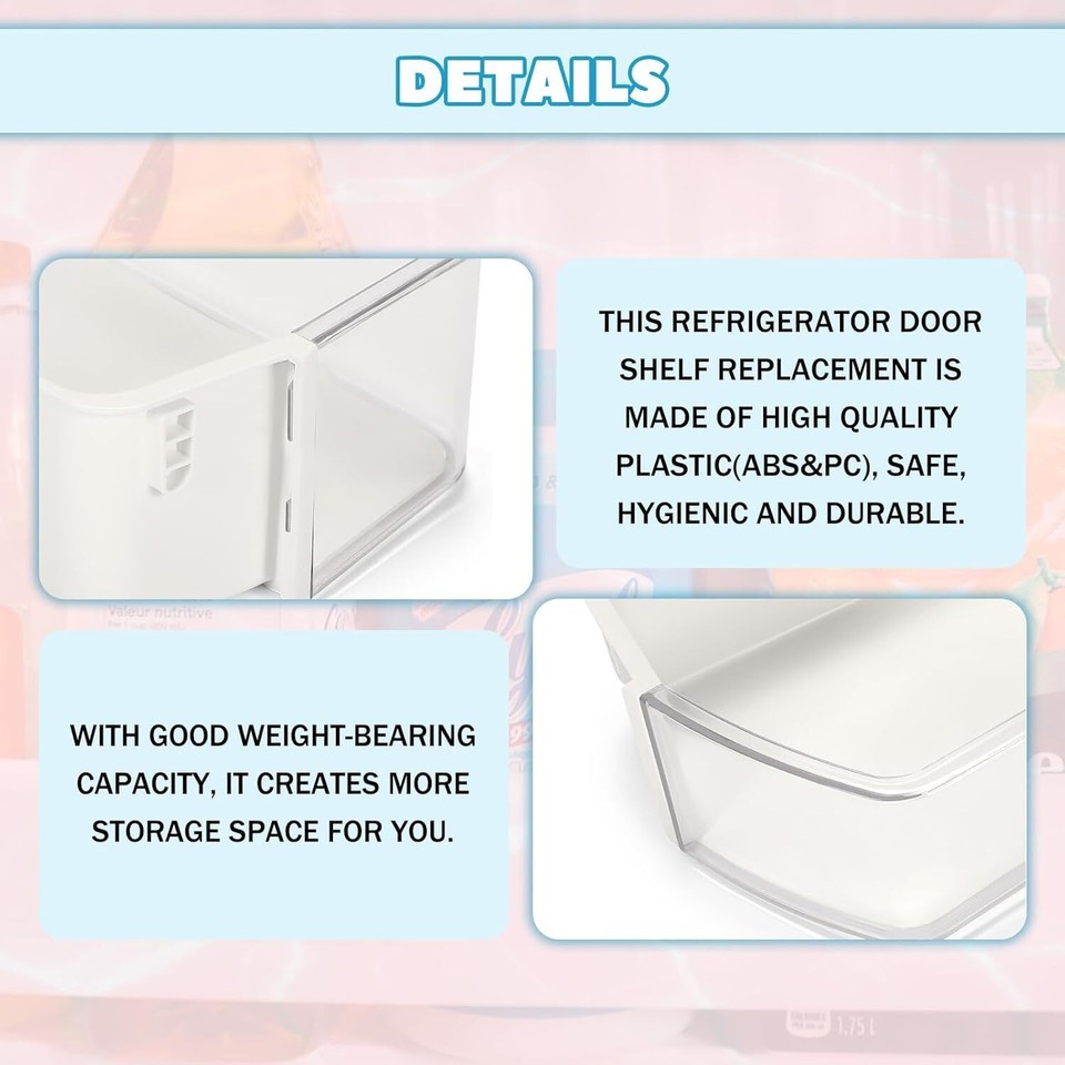 Door Shelf Basket Bin Right For Samsung RF263TEAEBC RF263BEAESG/AA ...