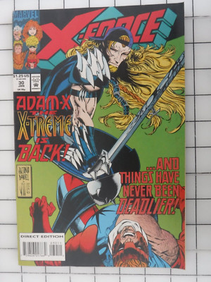 X-Force #30 Marvel Comics 1994 Shatterstar; Adam X-Treme Cover Antonio ...