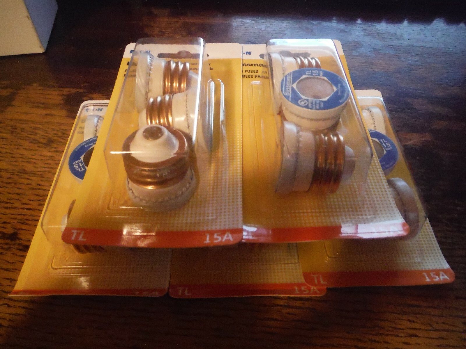 New (Lot of 5 Packs) Cooper Bussmann 15A Time Delay Plug Fuse BP/TL-15 ...