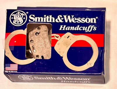 Smith & Wesson 350103 Standard Nickel Police Double Lock Handcuffs ...