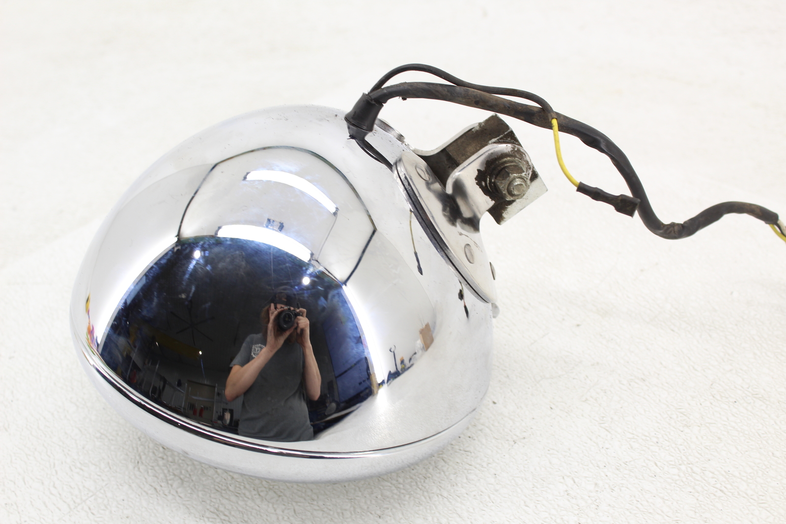 00-06 Harley Davidson Heritage Flstci Single Headlight Head Lamp Light ...