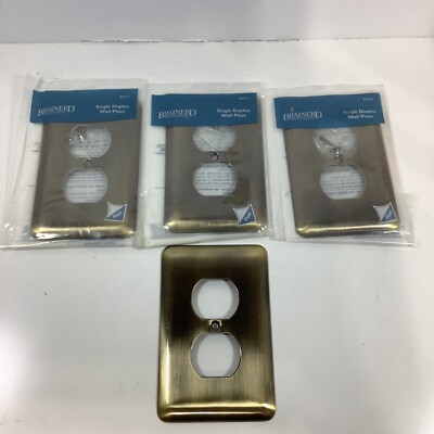 Brainerd Brass 64111 Stamped Steel Round Single Wall Plate/Switch “Lot ...