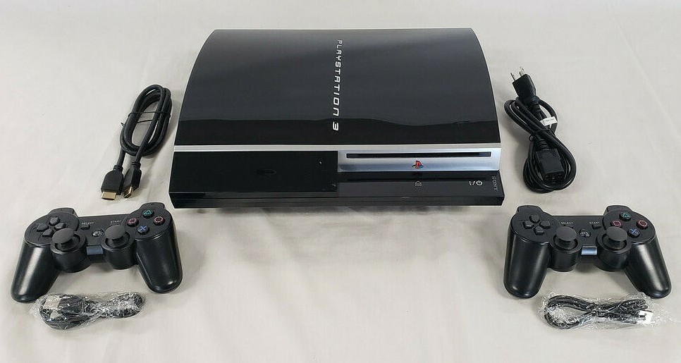 Sony CECHG01 PlayStation 3 PS3 250GB Video Game System Fat Console 2 ...