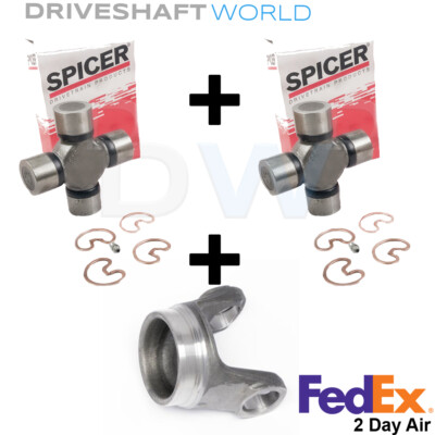 1480 Series Tube Yoke 3-2-537 & 2 Spicer 5-188X Universal Joint Kit ...