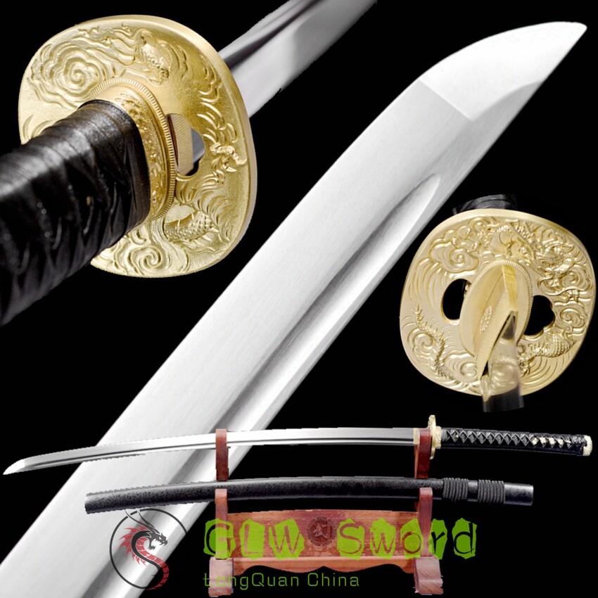 41"Full Tang Sharp Blade Katana Japanese Samurai Sword Spring Steel ...
