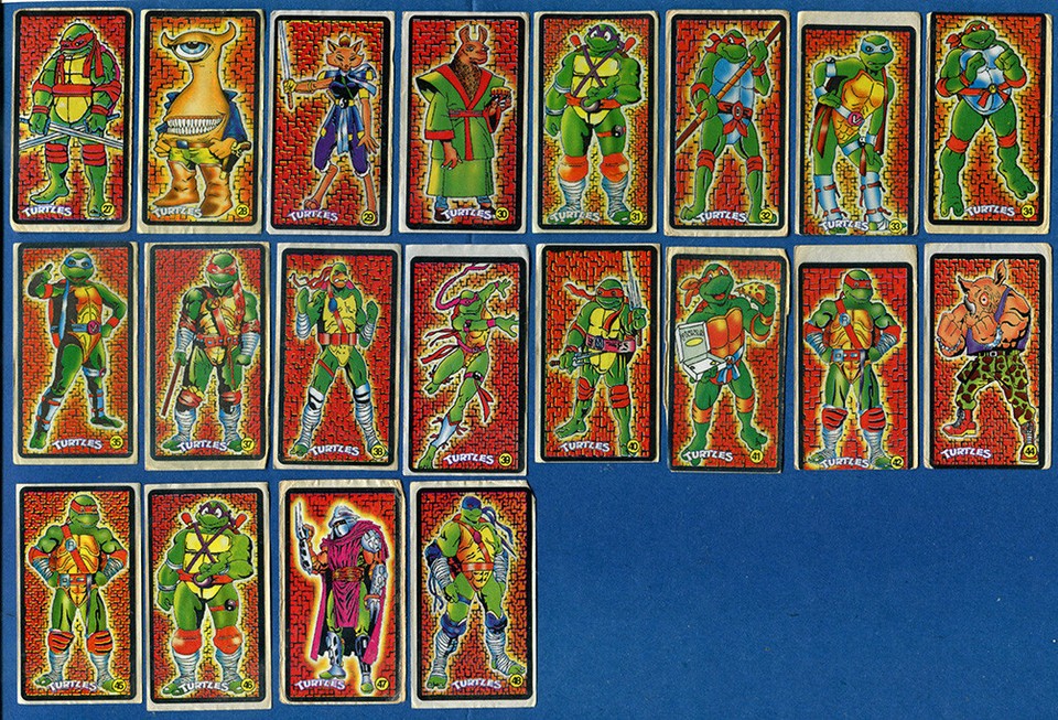 Teenage Mutant Ninja Turtles Chewing Bubble Gum Stickers set 44 pcs | eBay