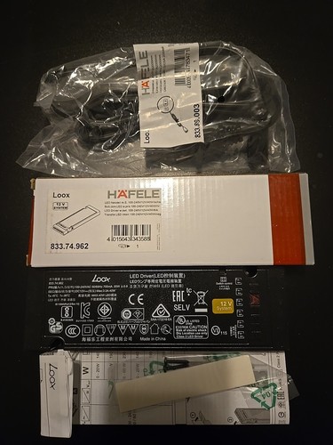 NEW Hafele 833.74.962 Loox LED Driver 120V AC 50/60Hz 12V DC Max 3.3 A ...