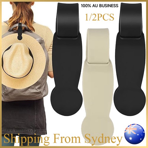 1/2PCS Magnetic Hat Clip On Bag Silicone Hat Holder For Travel Luggage ...