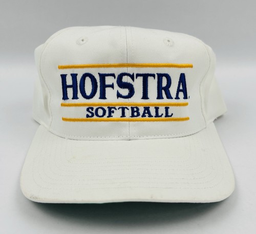 Vintage Hofstra Softball Hat The Game Split Bar Logo Snapback Hempstead ...
