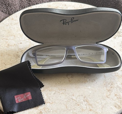 RAY BAN RB7021 MATTHEW 5496 52/14/140 BLUE COSMO SILVER EYEGLASSES | eBay
