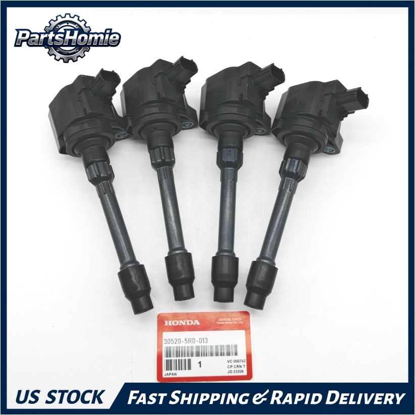 OEM 4Pcs Ignition Coil 30520-5R0-013 for 2015-2021 Honda Civic Fit 1.5L ...