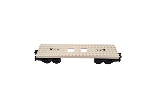 Lego® TRAIN Railway 9V RC Plate Wagon Carriage Full Assembly with Axes ...