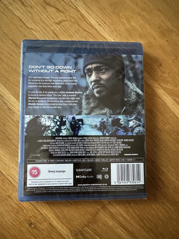 ELEVATION ANTHONY MACKIE MORENA BACCARIN BLU-RAY NEW UK | eBay