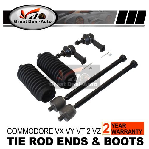 Power Steering Rack Boots+Tie Rod Ends SET FOR Holden 1VX VY Commodore ...