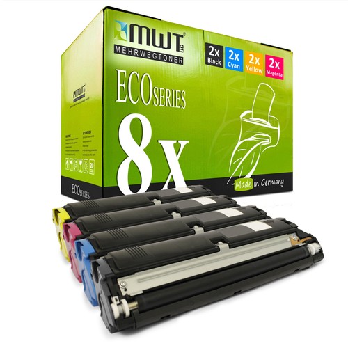 8X Toner Per Konica Minolta Magicolor 2300 2350 PS W DL, QMS 2300 CMYK ...