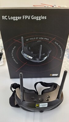 RC Logger FPV 5.8ghz Goggles Drone Racing (New in Box) | eBay