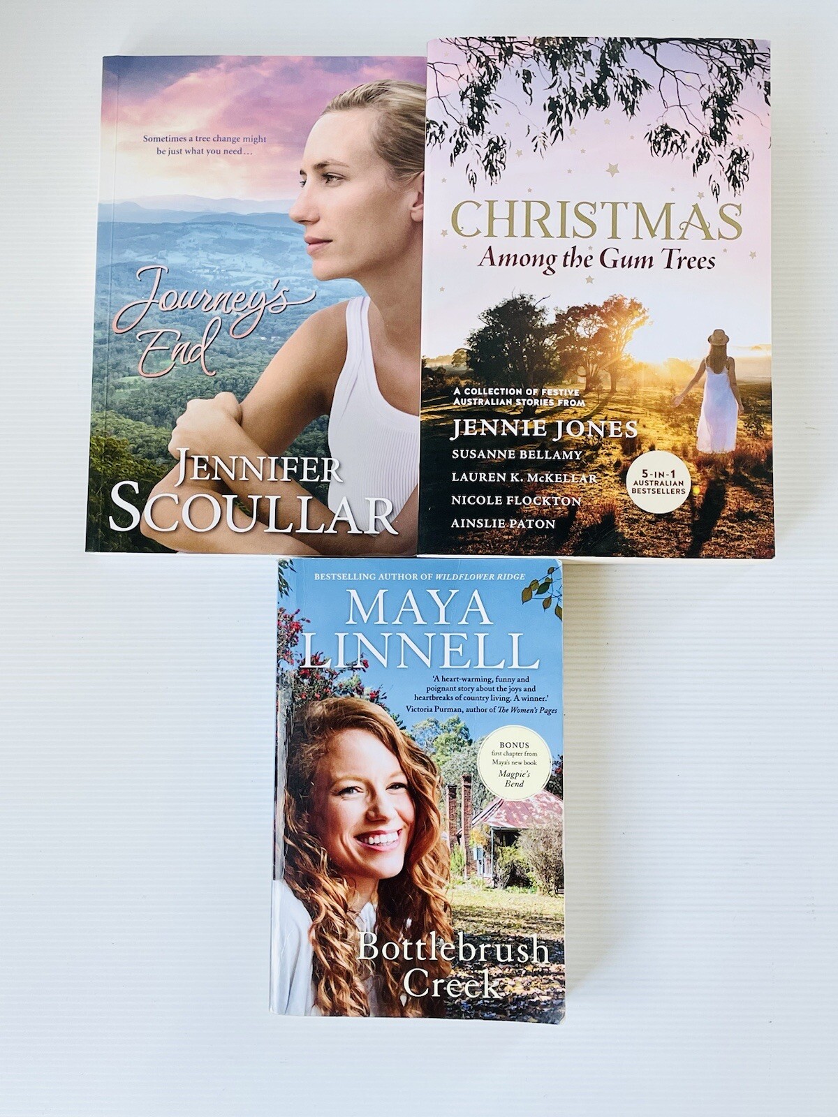 Aussie Country Rom - 3 Bk/ 7 Novel Lot- PB VG Cond - Scoullar/ Linnell ...