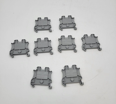 8PC Set Eaton UT-4 Gray Terminal Block 30A 600V 26-10AWG Feed Through ...