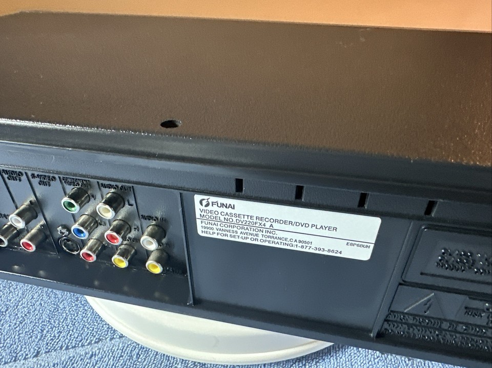 Funai VHS VCR Recorder/DVD Player Combo DV220FX4A-Tested-No Remote ...