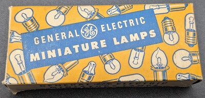 GE General Electric VINTAGE Miniature Lamps CLEAR Light Bulbs 363 Toy 4 ...