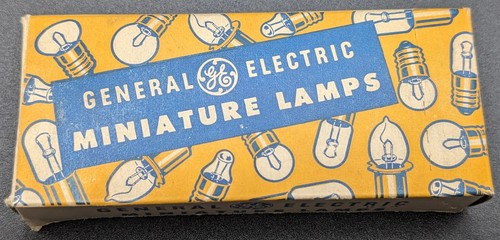 GE General Electric VINTAGE Miniature Lamps CLEAR Light Bulbs 363 Toy 4 ...