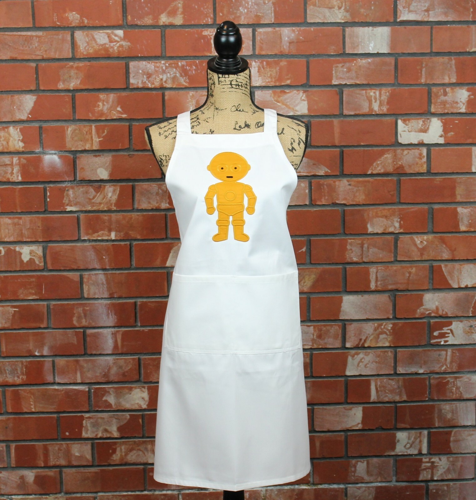 Golden Space Robot - Apron - Adult - 2 Pocket - New - AAFA | eBay