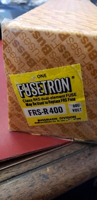 New in Box Cooper Bussmann Fusetron FRS-R400 400A 600V Time Delay Fuse ...