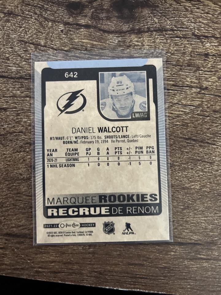21-22 Series 2 O-Pee-Chee Update Rookies #642 Daniel Walcott | eBay
