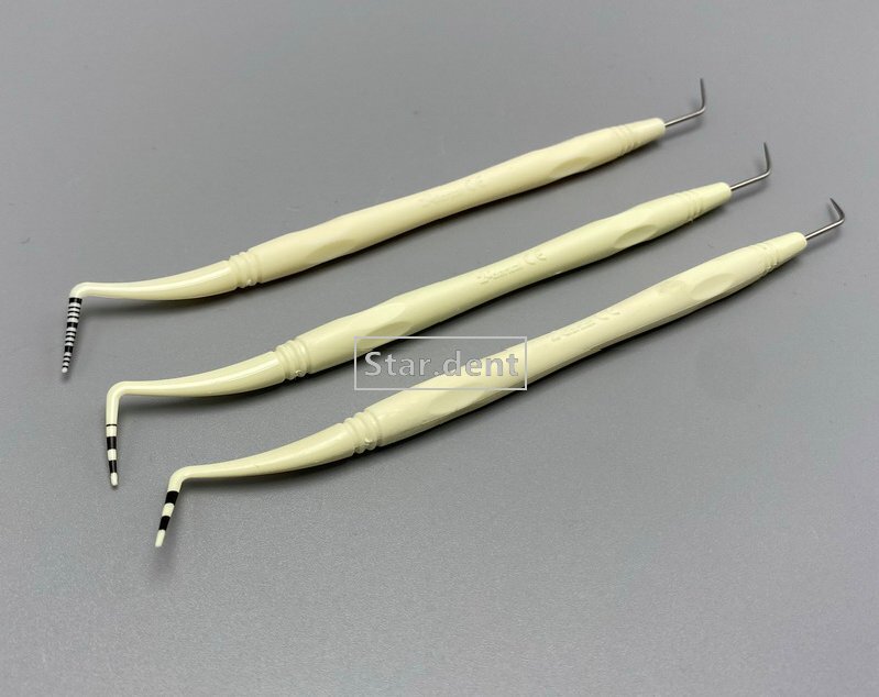 Dental Implant Probes Periodontal Probe Depth Measure Explorer Flexible ...