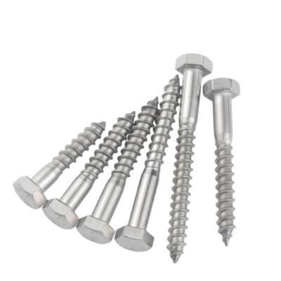 M10 / 10mm A2 STAINLESS STEEL HEXAGON HEAD COACH SCREWS HEX WOOD SCREW ...