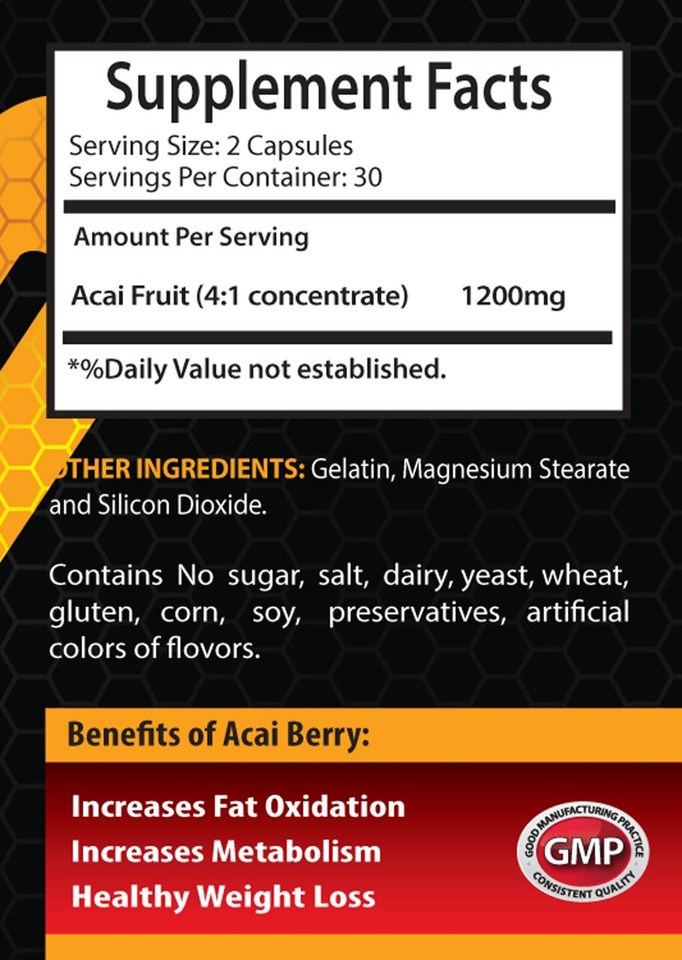 Nutrient-packed superfruit - ACAI BERRY SUPPLEMENT - mental clarity ...