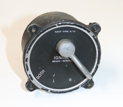 Vintage Magneto Switch, Type EJ-B, Navy Type A-10, PN 10-4266A, Bendix ...