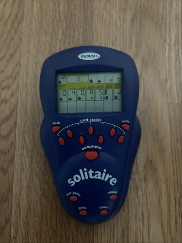 Radica Solitaire Vintage 2000 Handheld personal Card Game Vegas TESTED ...