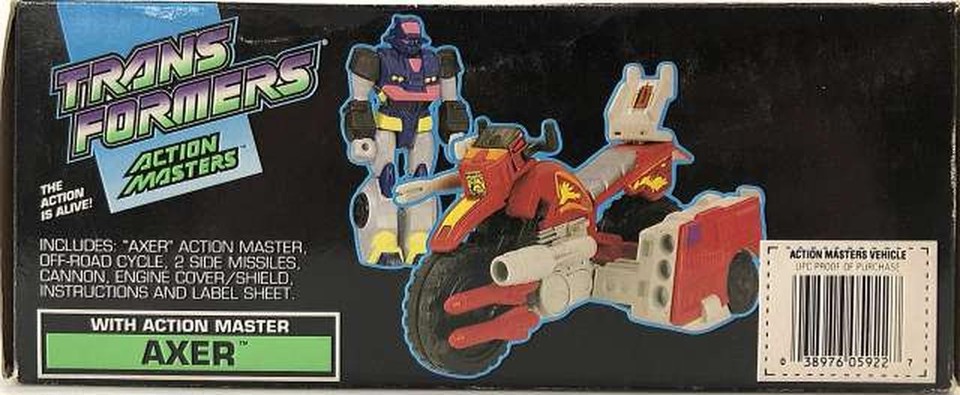 HASBRO Transformers G1 Action Master Axer Decepticon Vintage 1990 ...